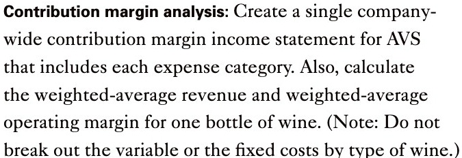 Contribution margin analysis: Create a single company-wide contribution ...