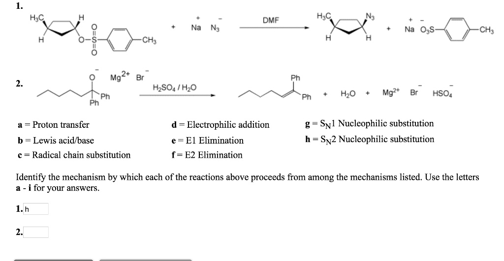 1. H3C H H H3C N3 DMF Na N3 + Na O3S CH3 CH3 H H 2. Mg2+ Br H2SO4/H2O ...