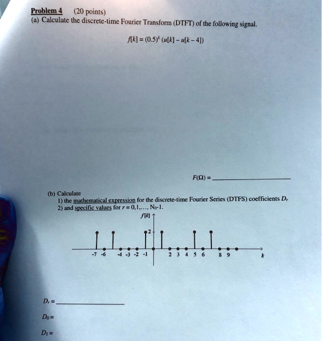 SOLVED: Problem 4 - 20 points a) Calculate the discrete-time Fourier ... SOLVED: Problem 4 - 20 points a) Calculate the discrete-time Fourier ...