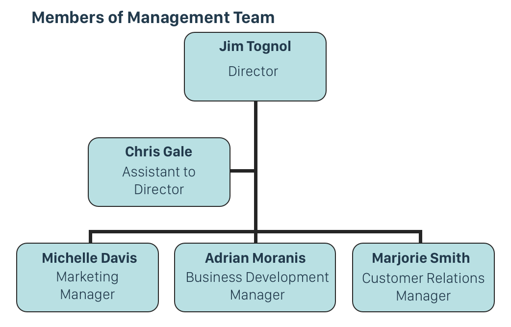 SOLVED: Members of Management Team