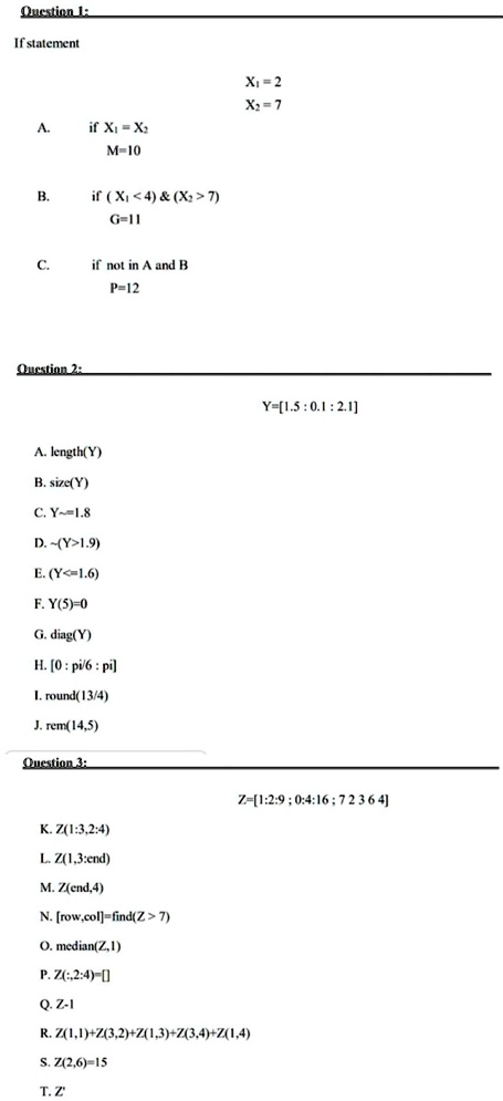 SOLVED: Matlab Question Please solve the question with the steps and ... SOLVED: Matlab Question Please solve the question with the steps and ...