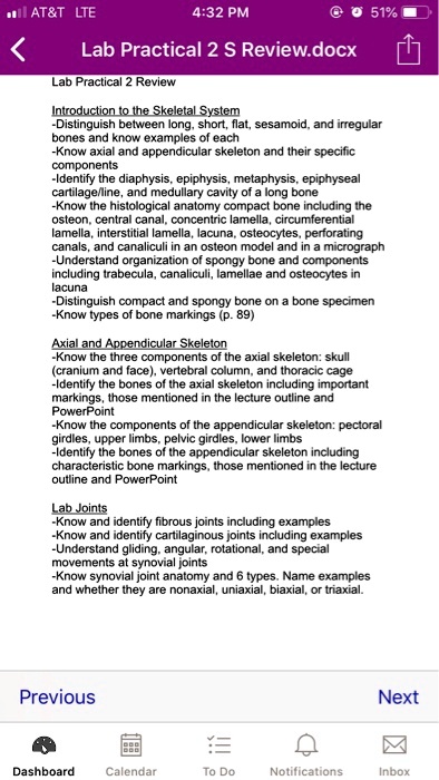 SOLVED: AT T LTE 4:32 PM 51% Lab Practical 2 Review.docx Lab Practical ...