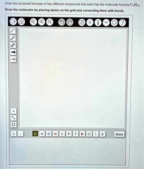 SOLVED: Draw the structural formulas of two different compounds that ...