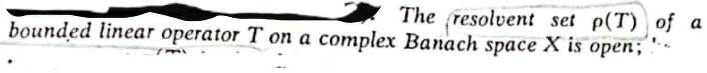 Solved Prove That In Functional Analysis The Resolvent Set Pt Of A Bounded Linear Operator T
