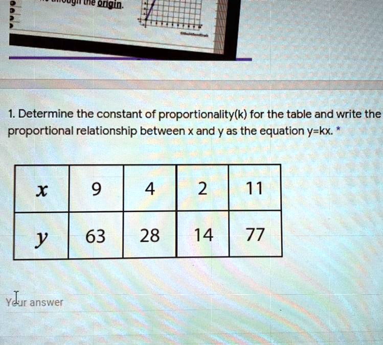 Solved Please Help I M Vvv Confused Uginue Quqin 1 Determine The Constant Of Proportionality