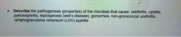 describe the pathogenesis properties of the microbes that cause ...