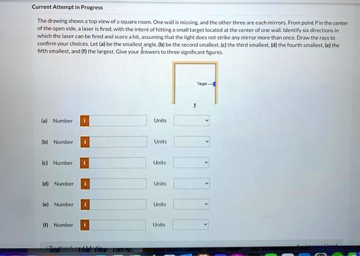 SOLVED: Current Attempt in Progress The drawing show top view af squareroomn Orie wall is ...