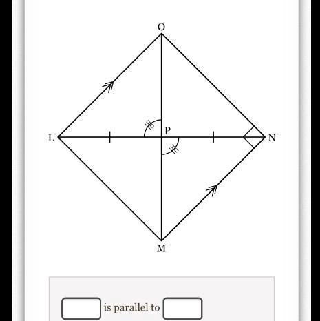 identify two segments that are marked parallel to each other on the diagram below please answer ...