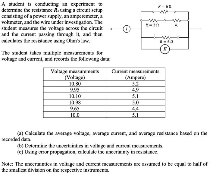 SOLVED: A student is conducting an experiment to determine the ...