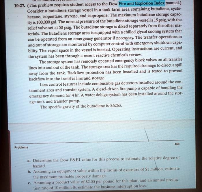 10-27. (This problem requires student access to the Dow Fire and ...