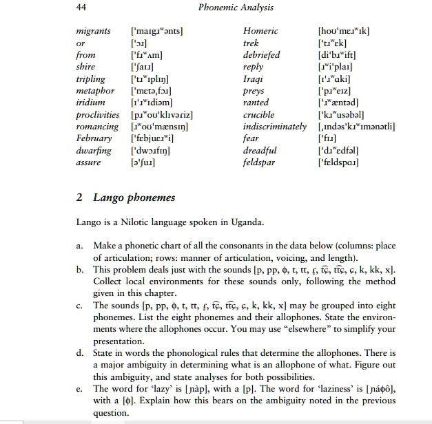 what would be the phonological rules that determine the allophones and ...