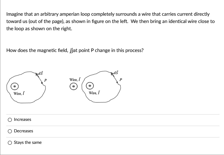 imagine that an arbitrary amperian loop completely surrounds wire that ...