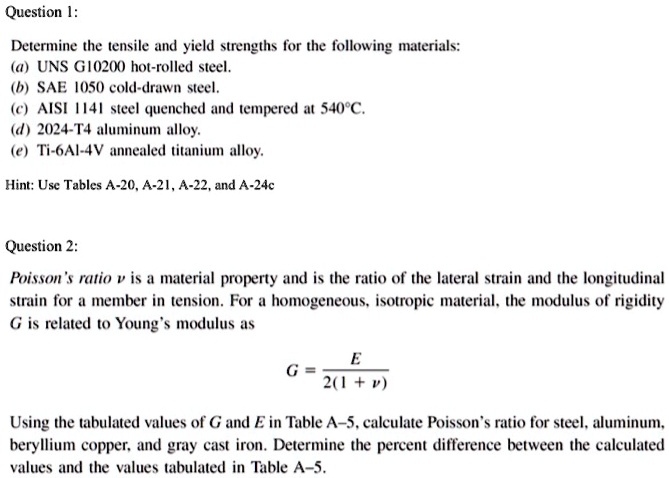 SOLVED: I want the solution within 48 hours. Question 1: Determine the ...