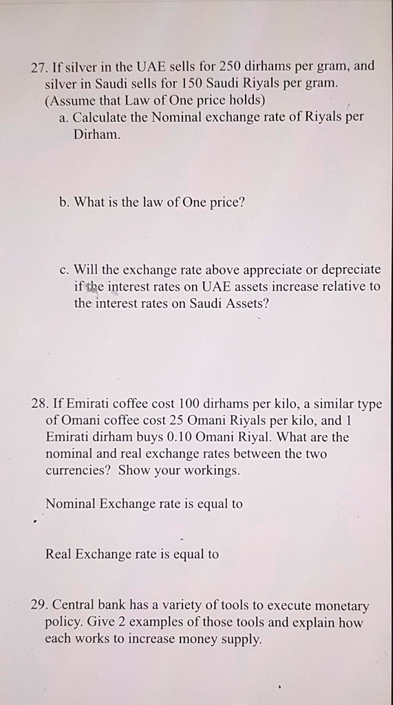 VIDEO solution: 27. If silver in the UAE sells for 250 dirhams per gram ...