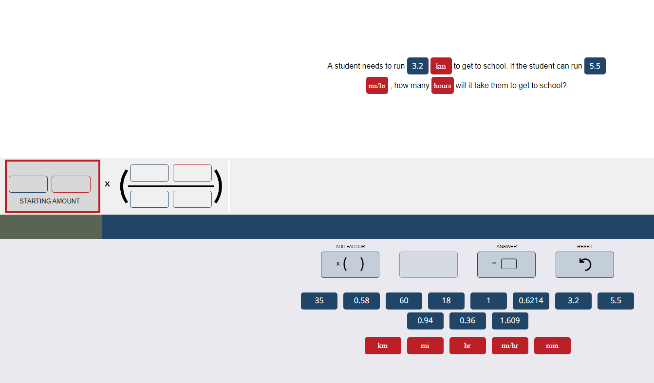 [GET ANSWER] A student needs to run 3.2 km to get to school. If the ...