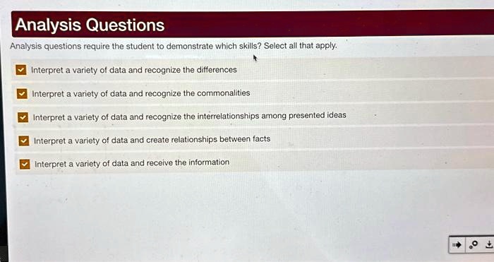SOLVED: Texts: Analysis Questions Analysis questions require the ...