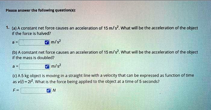 SOLVED: Please answcr the following question(s: (a) A constant net ...