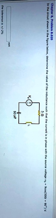 Chapter 8, Problem 8.020 In the circuit shown in the figure below, determine the value of the ...