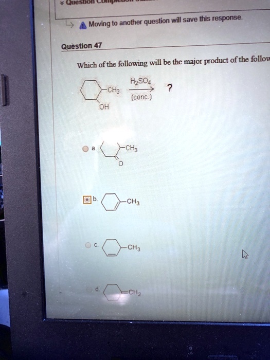 SOLVED: Gllesuol question , will save this response Moving to another Question 47 Which of the ...