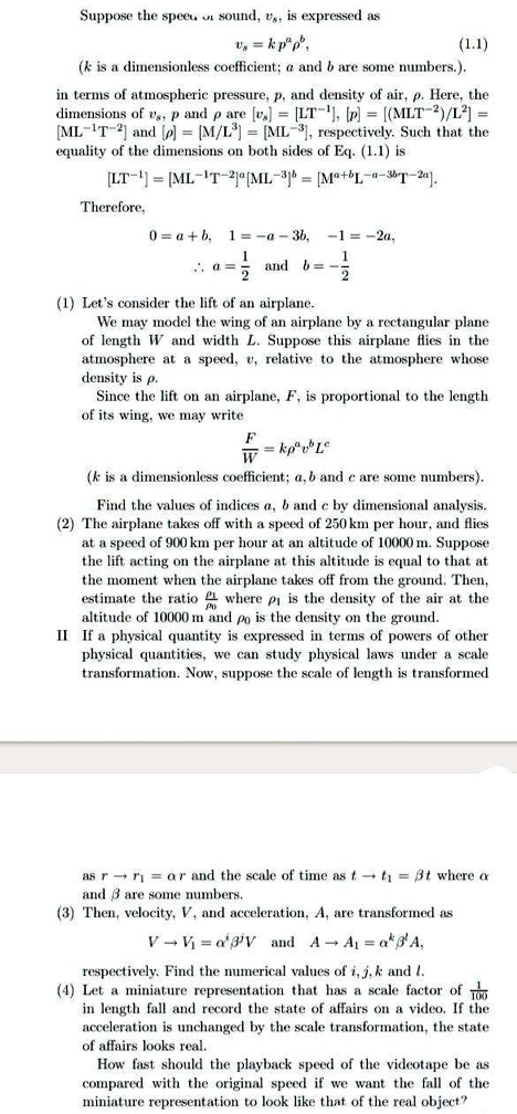 SOLVED: Question in advance physics: Do all Suppose the speed of sound ...