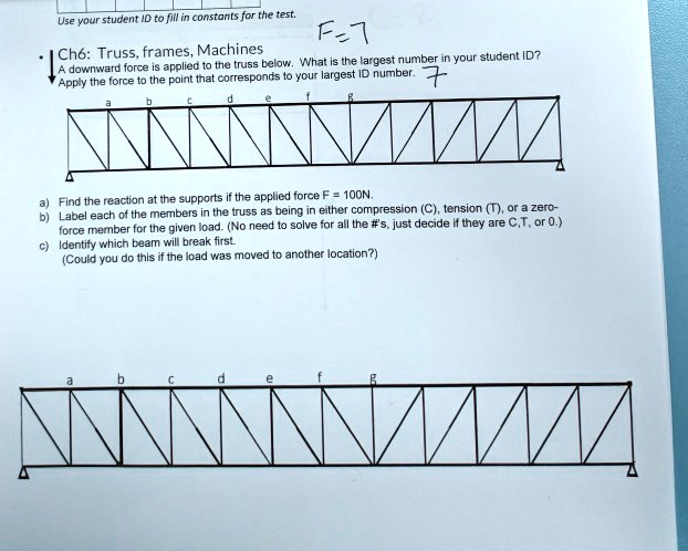 SOLVED: Use your student ID to fill in constants for the test. Chapter ...