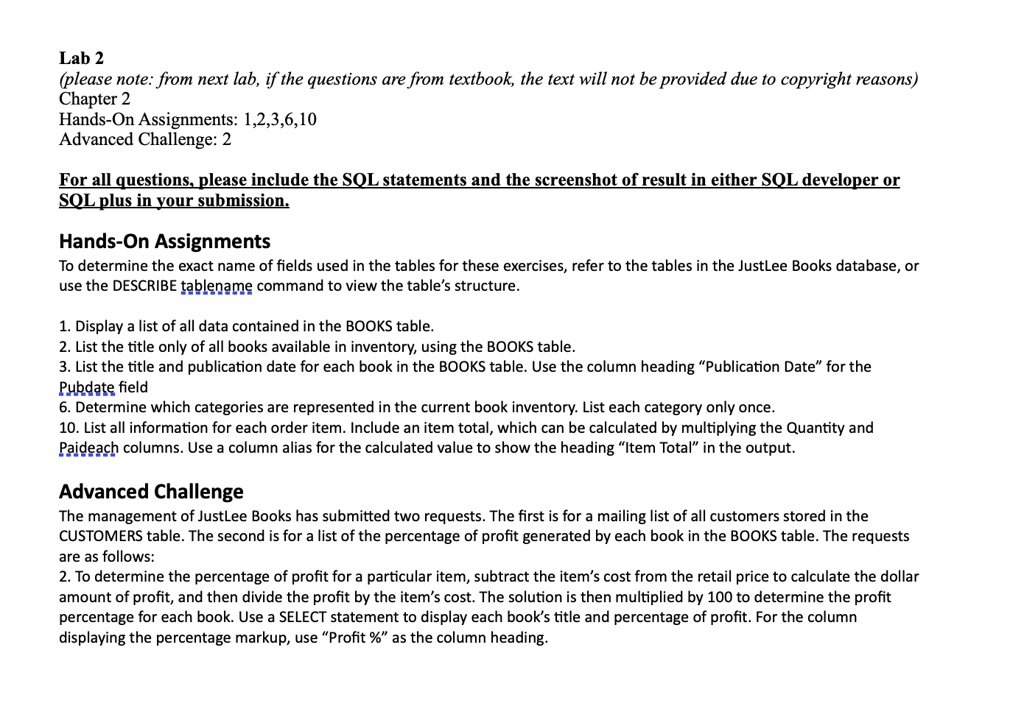SOLVED: Please do in VMware and show your work and results. Lab 2 (please note: from the next ...