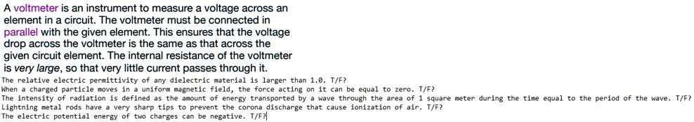 Solved A Voltmeter Is An Instrument To Measure Voltage Across An Element In A Circuit The