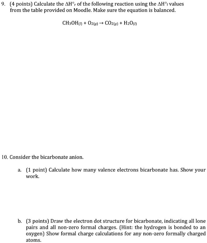 SOLVED: Calculate the Î”H of the following reaction using the Î”H ...