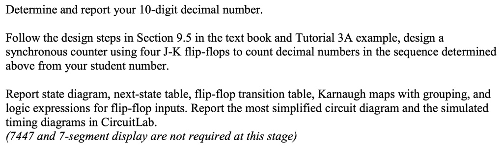 10 digit decimal number 0512983467 determine and report your 10 digit ...