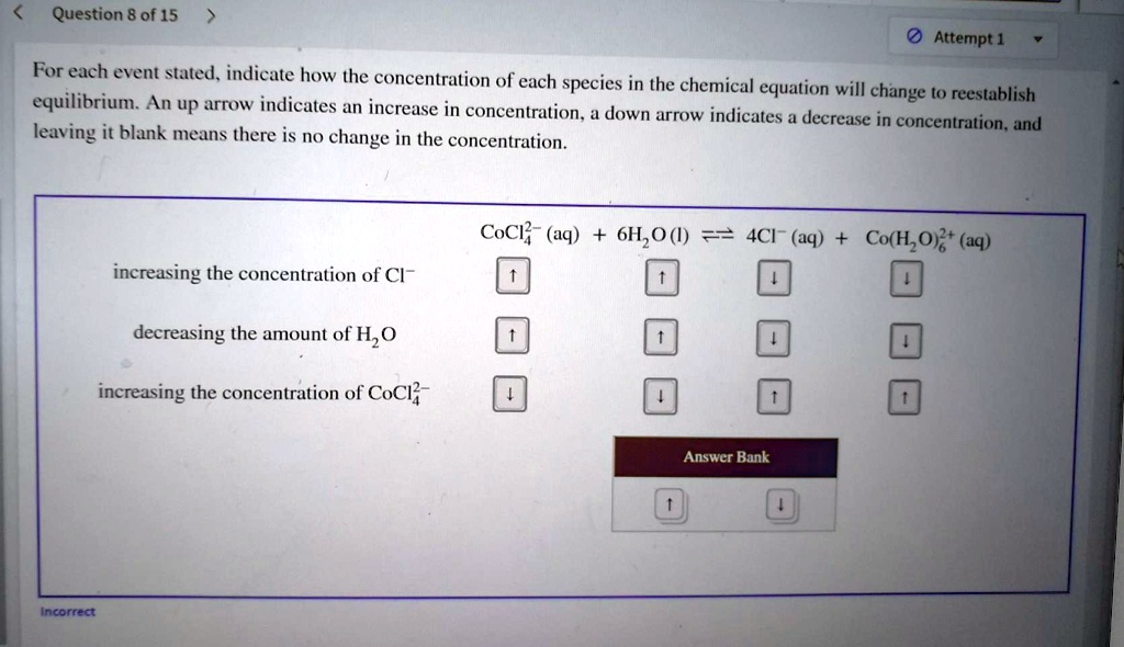 SOLVED: Question 8 of 15 Attempt 1 For each event stated: indicate how ...