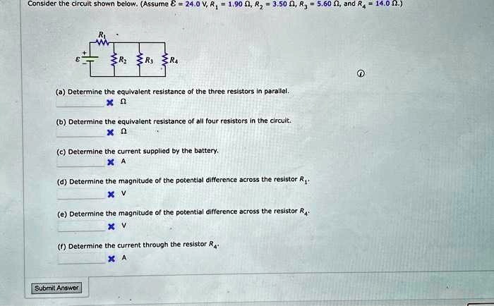 Solved Texts A Determine The Equivalent Resistance Of The Three