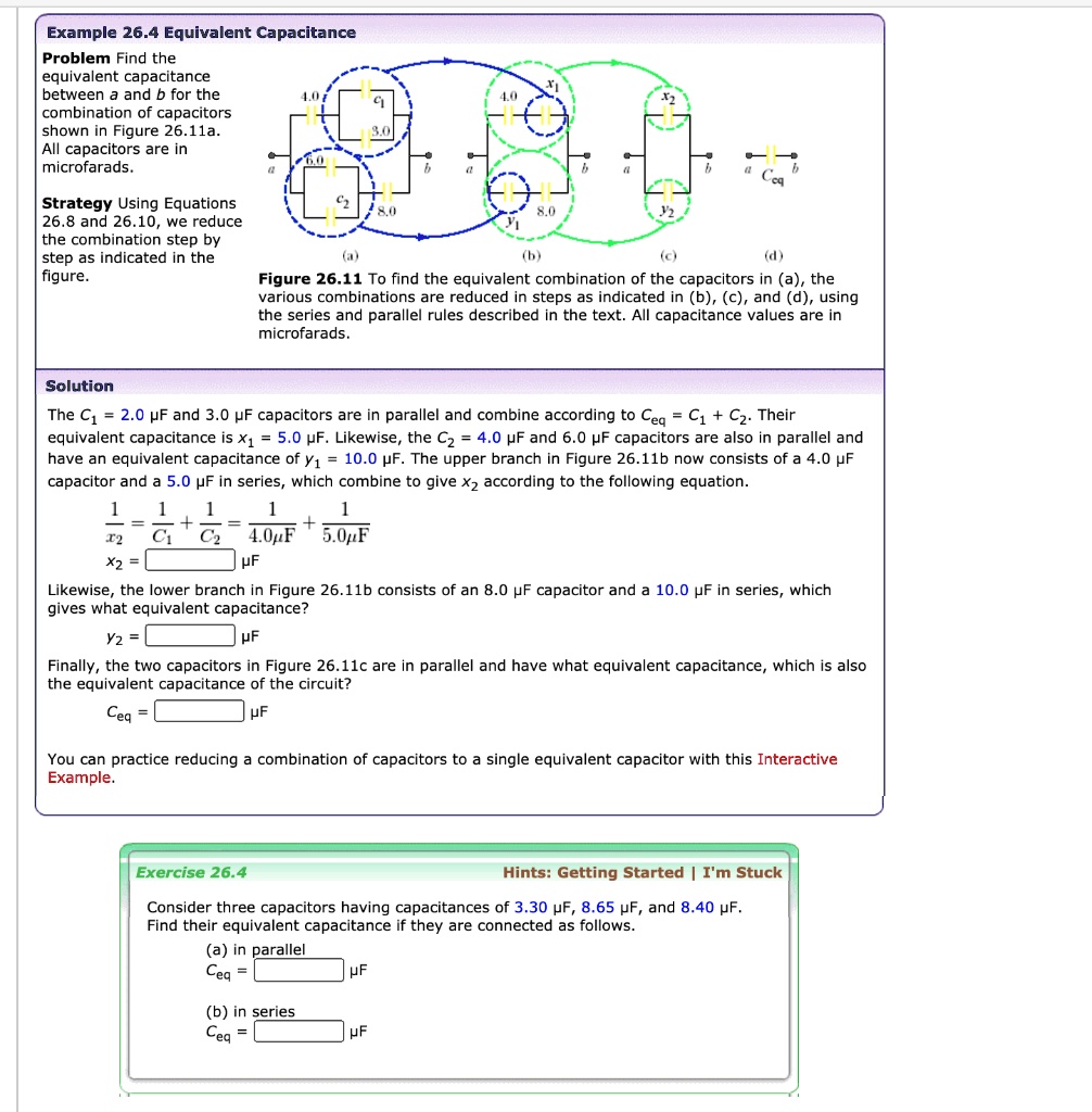 example 264 equivalent capacitance problem find the equivalent ...