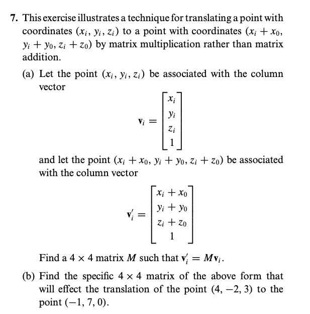 7 this exercise illustrates a technique for translating a point with ...