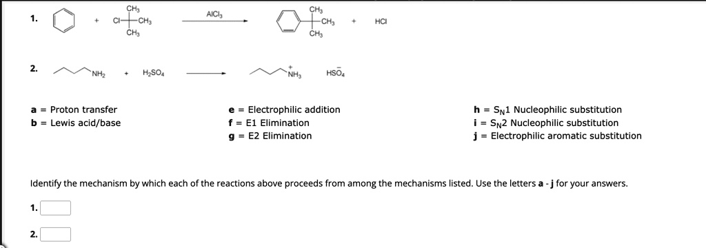 ch3 ch3 1 aici3 ci c ch3 ch3 hci ch3 2 nh2 h2so4 nh3 hso a proton ...