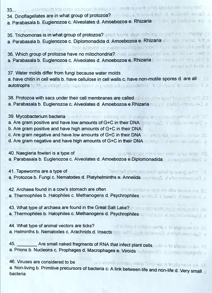 SOLVED: 33. oidmim nnsostoioim insbiemo1ib stoidooim nolen 34 ...
