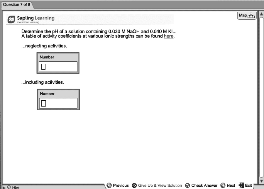 SOLVED: Determine the pH of a solution containing 0.030 M NaOH and 0. ...