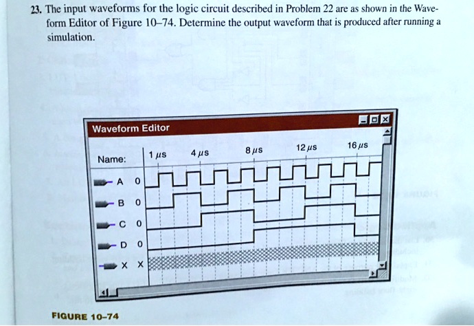 Solved The Input Waveforms For The Logic Circuit Described In Problem 3948