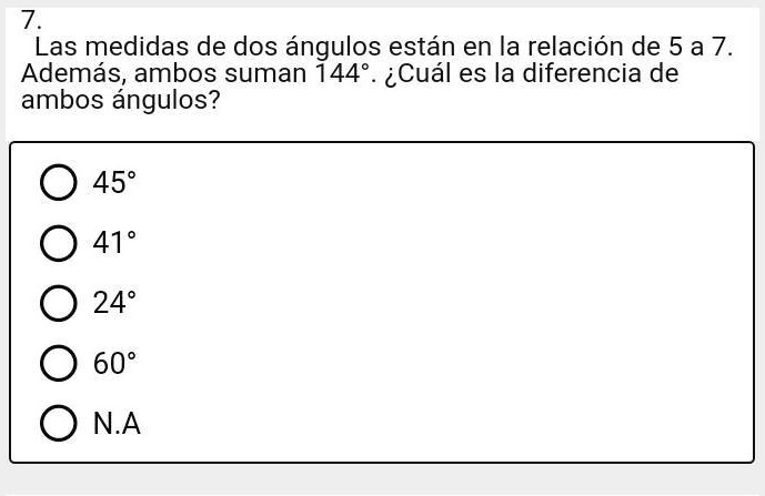 SOLVED: ayudaaaaaaaa 10 puntos 7ias medidas de dos ángulos están en la ...