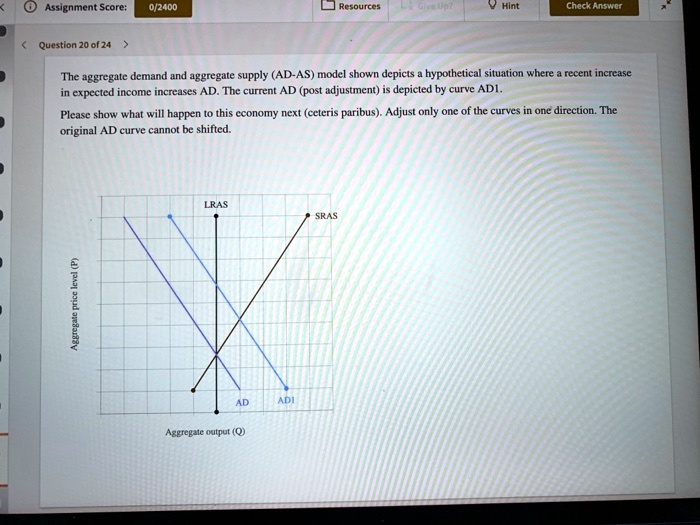 SOLVED: Assignment Score: 0/2400 Resources Hint Question 20 of 24 The ...
