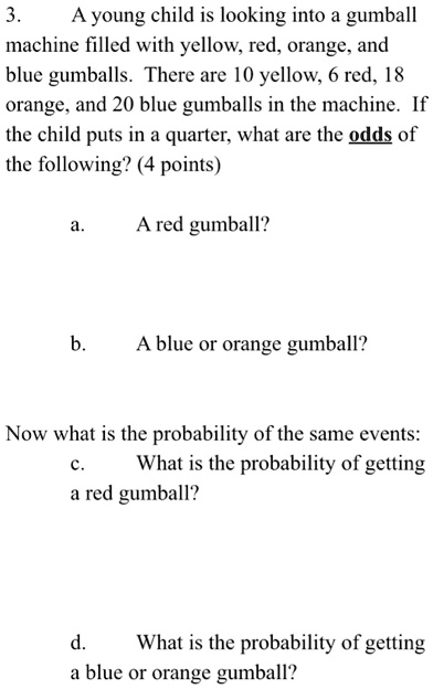 a young child is looking into a gumball machine filled with yellow red ...