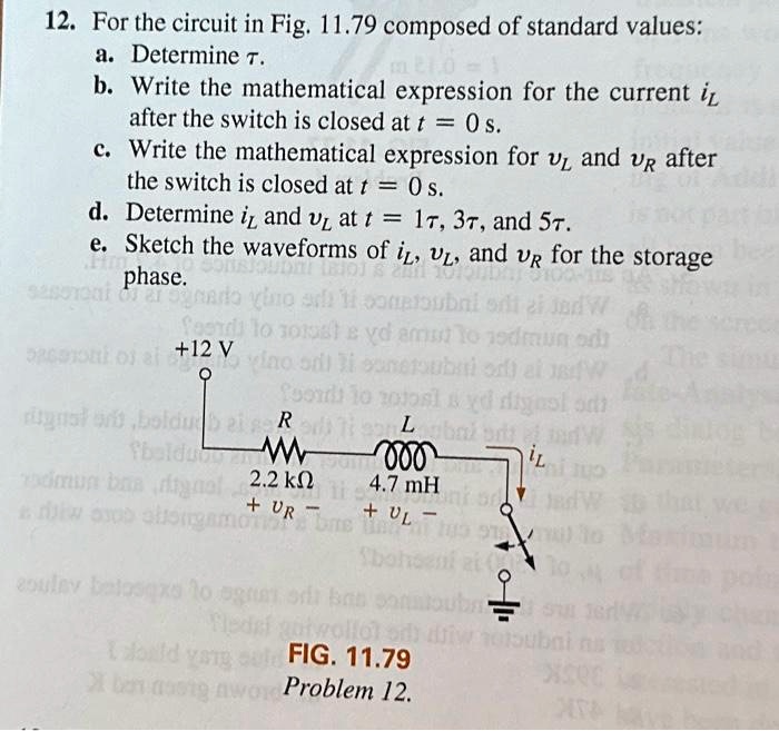 SOLVED: Texts: For the circuit in Fig. 11.79 composed of standard values: a. Determine T. b ...