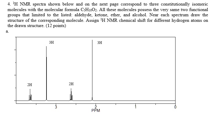 SOLVED: 4. IH MMR spectra shown below and the next page correspond to ...