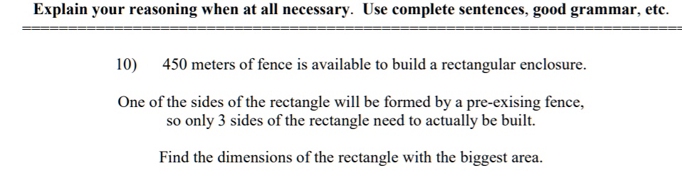 SOLVED:Explain your reasoning when at all necessary. Use complete ...