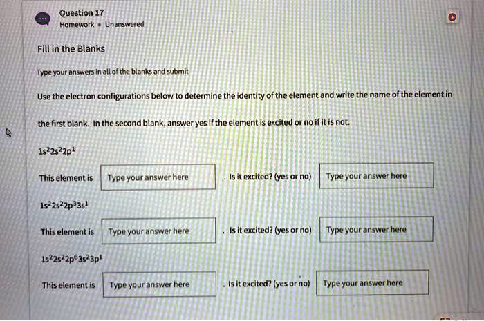 question 17 hom ewwork unanswered fill in the blanks type your answers ...
