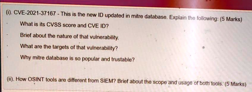(i). CVE-2021-37167 - This is the new ID updated in mitre database ...