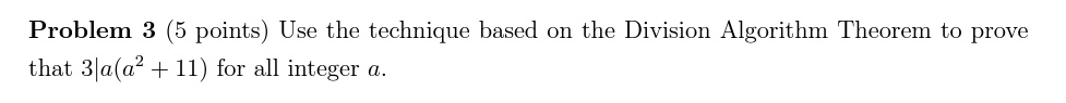 SOLVED: Problem 3 (5 points) Use the technique based on the Division ...
