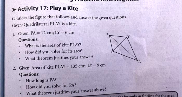 Activity 17: Play a Kite Consider the figure that follows and answer ...