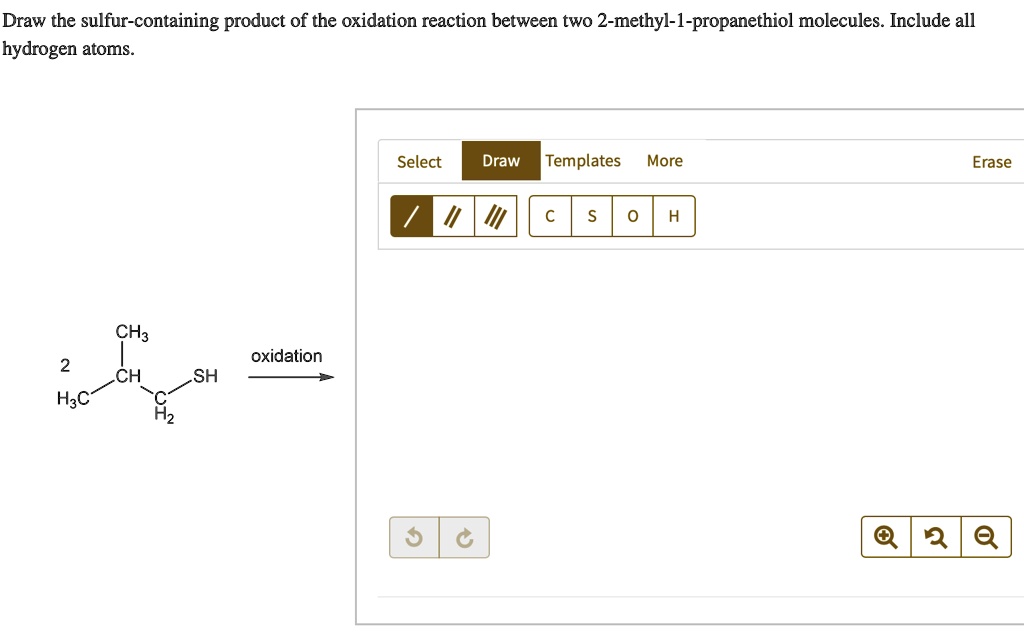 Draw the sulfur-containing product of the oxidation reaction...