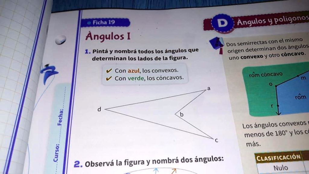 SOLVED: ayudenme con esto por favor es sobre los angulos Ficha 19 D ...