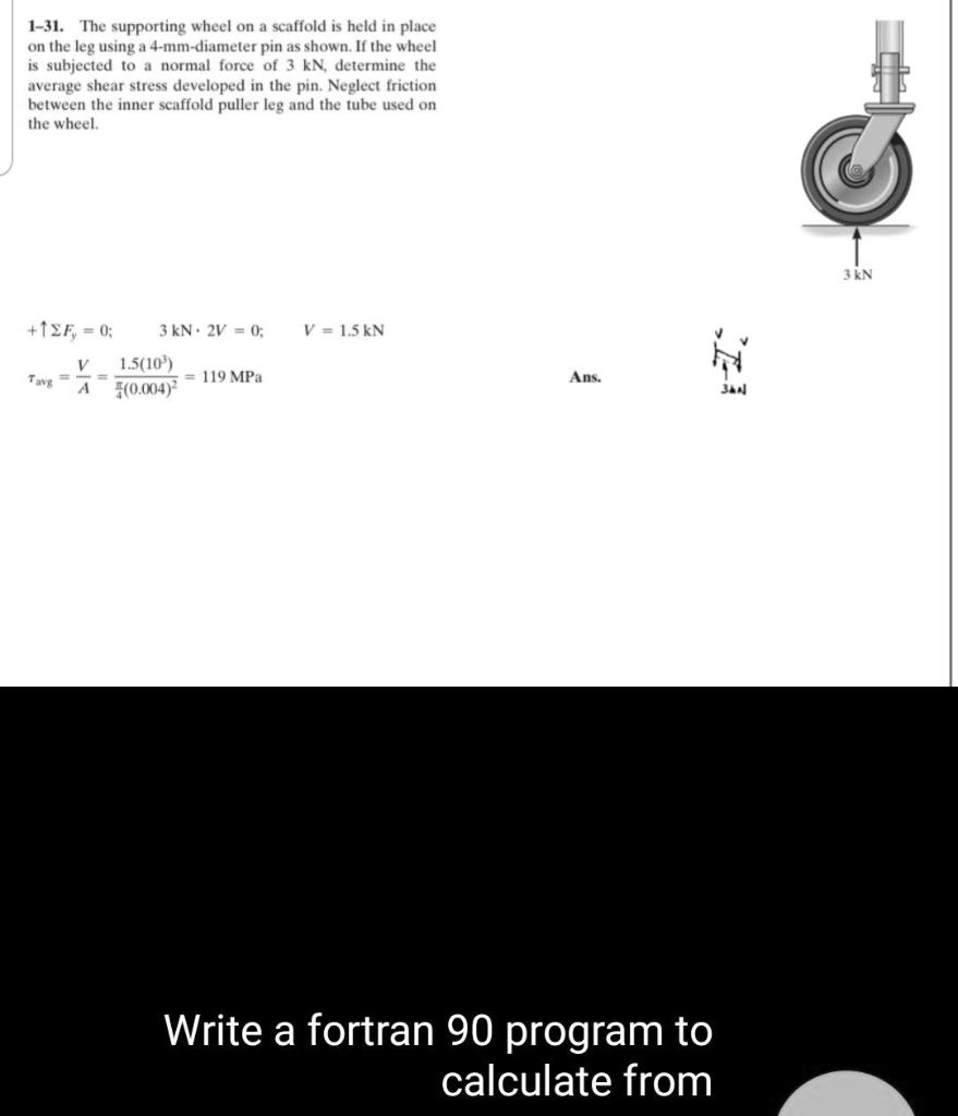 1-31. The supporting wheel on a scaffold is held in place on the leg ...